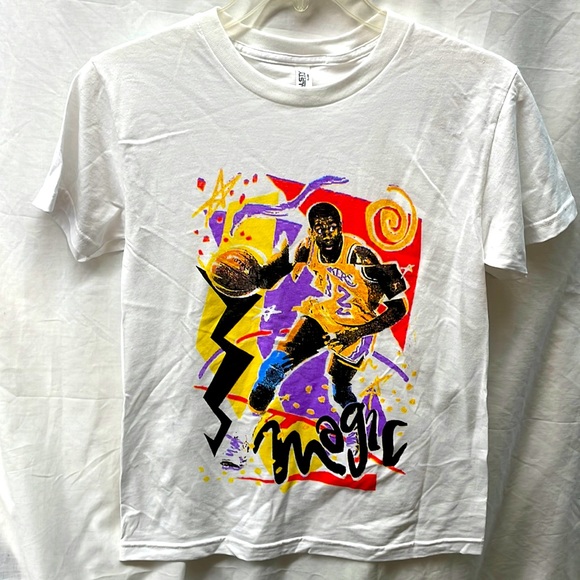 Alstyle | Shirts | New Alstyle Magic Johnson 32 Basketball Tee Men S ...